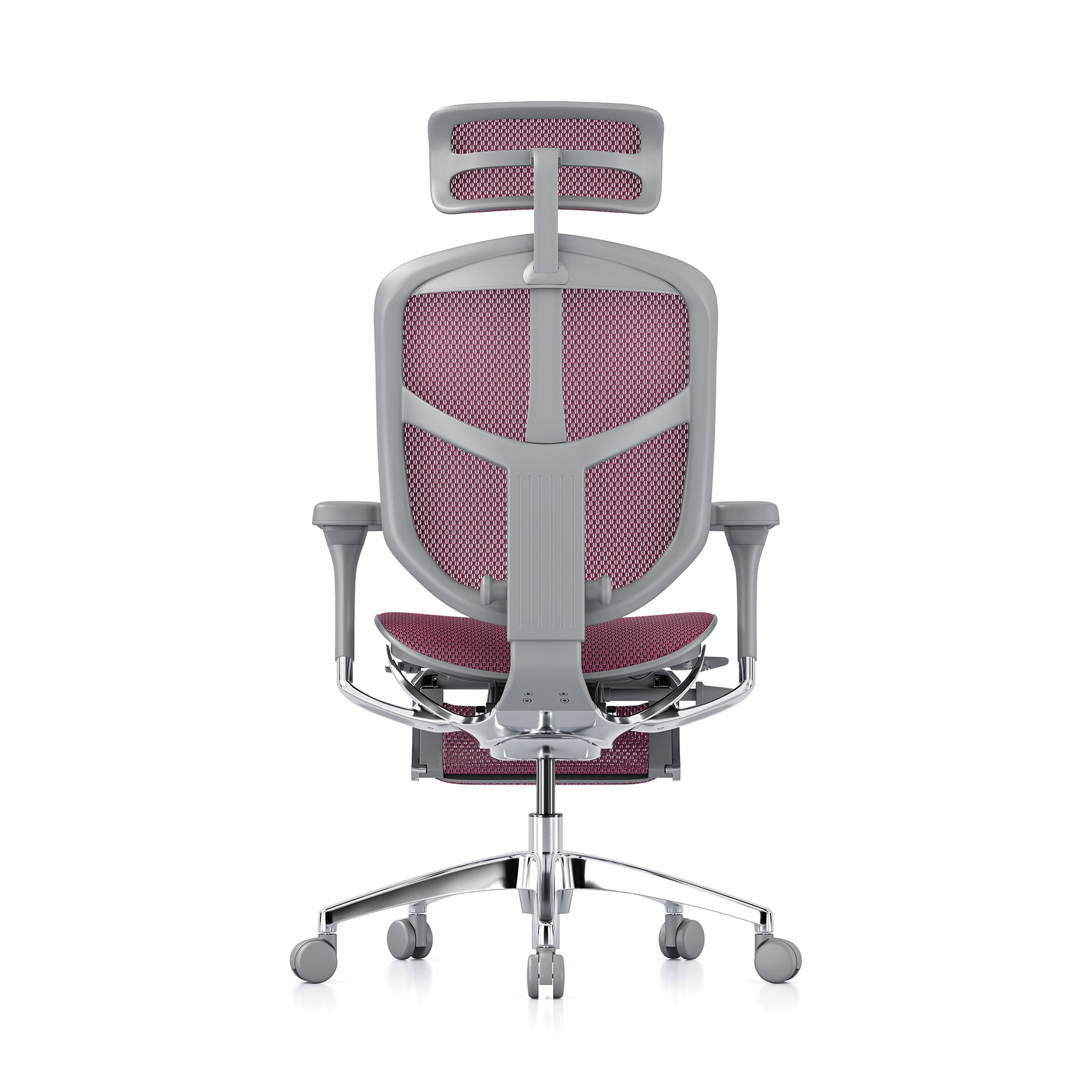 Enjoy Elite office chair | Grey frame & pink mesh | Ergohuman Store ...