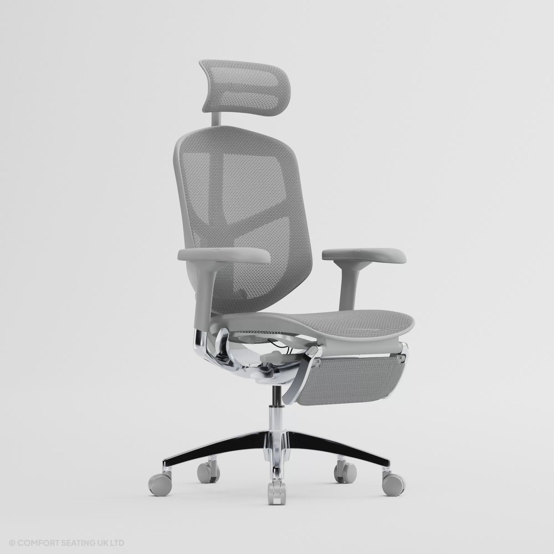 Enjoy Elite office chair | Grey frame & grey mesh | Ergohuman Store ...